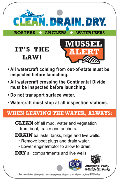 CLEAN*DRAIN*DRY – Montana Lake Book